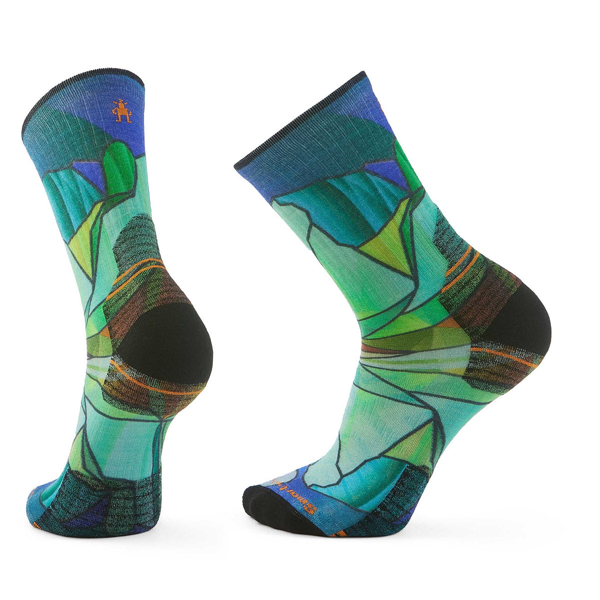 Smartwool Hike Mirror Mountain Print Crew Socks for Men